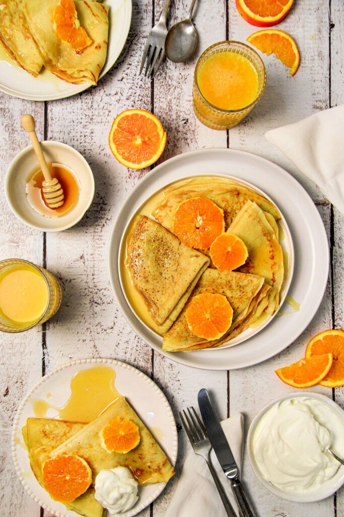 ORANGE & CREAM SWEET CREPES - NOMU