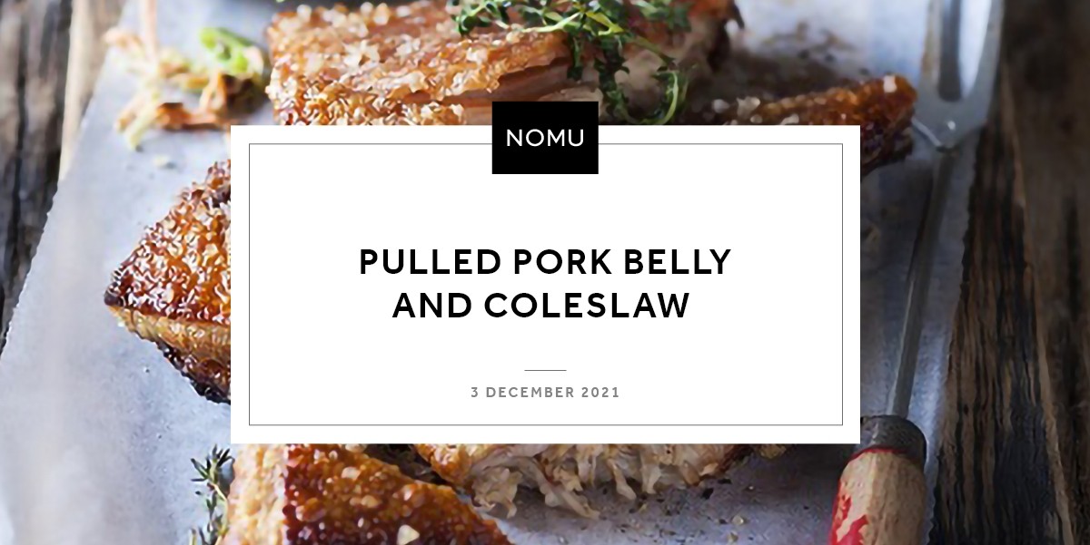 Pulled pork belly and coleslaw - NOMU