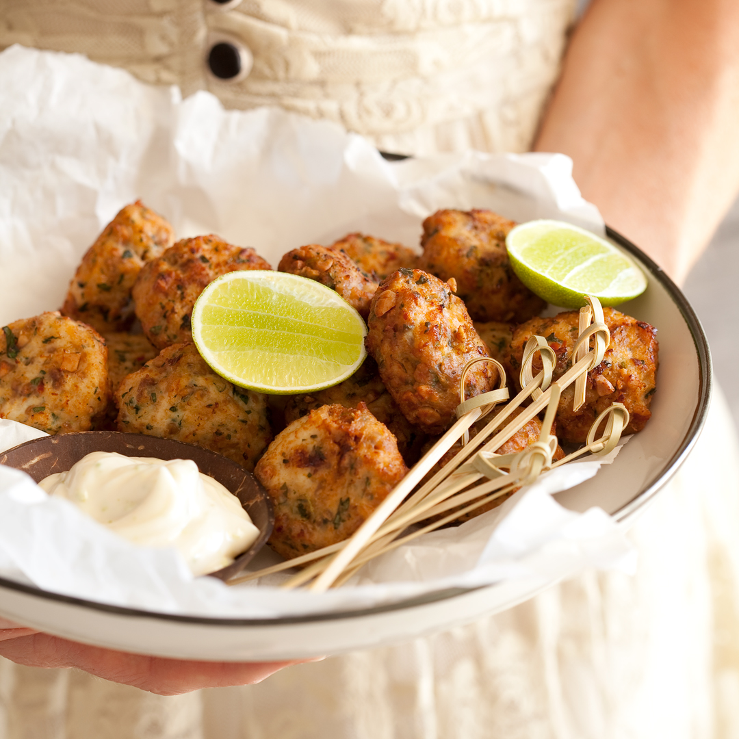Mini Thai Chicken Cakes - NOMU