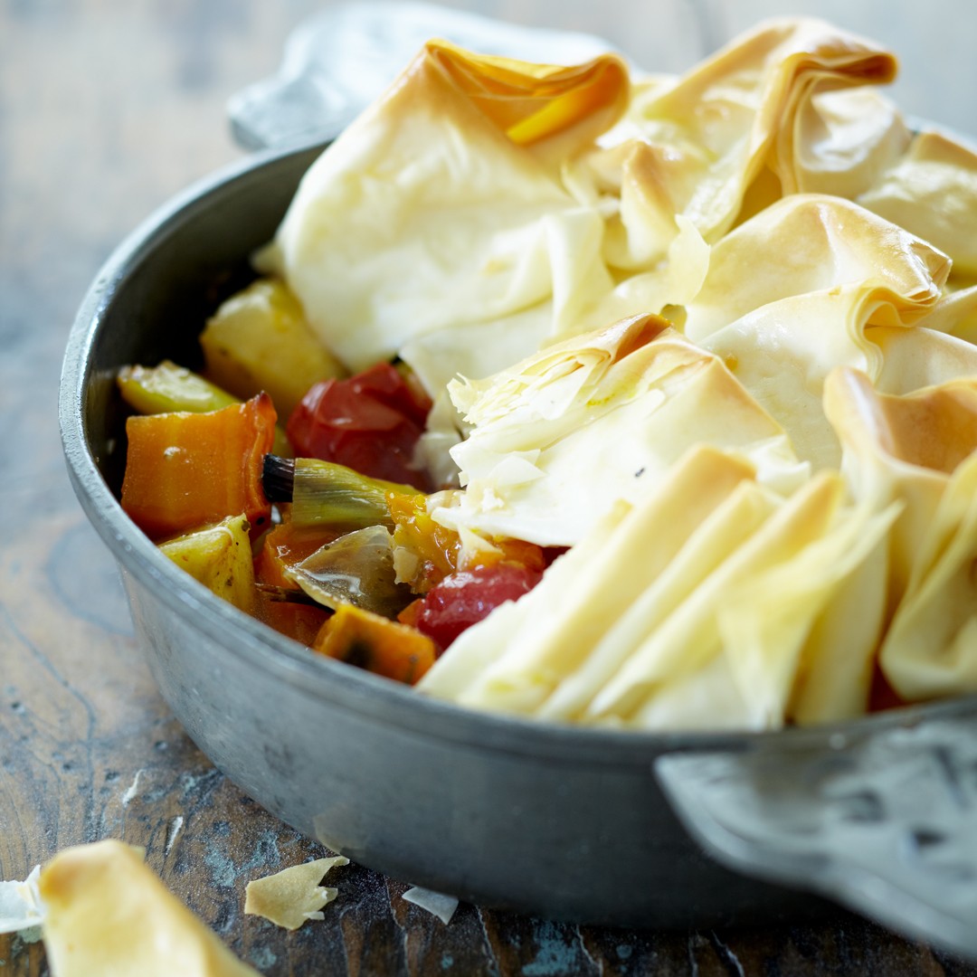 Oven Roasted Moroccan Vegetable Pie - NOMU