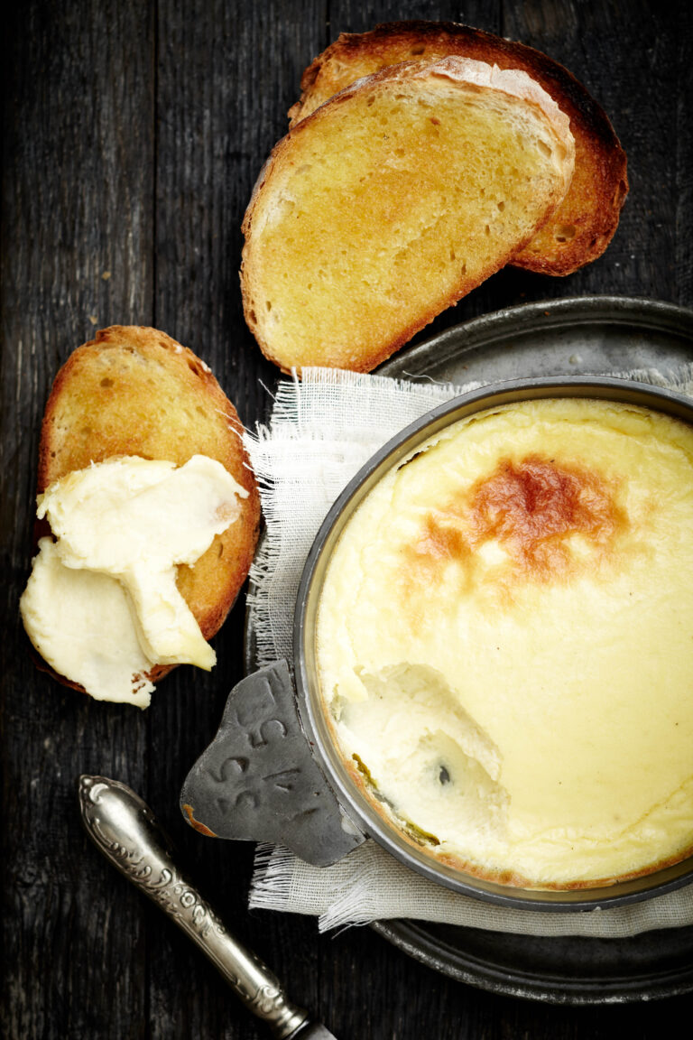 Baked cheesy savoury custard - NOMU