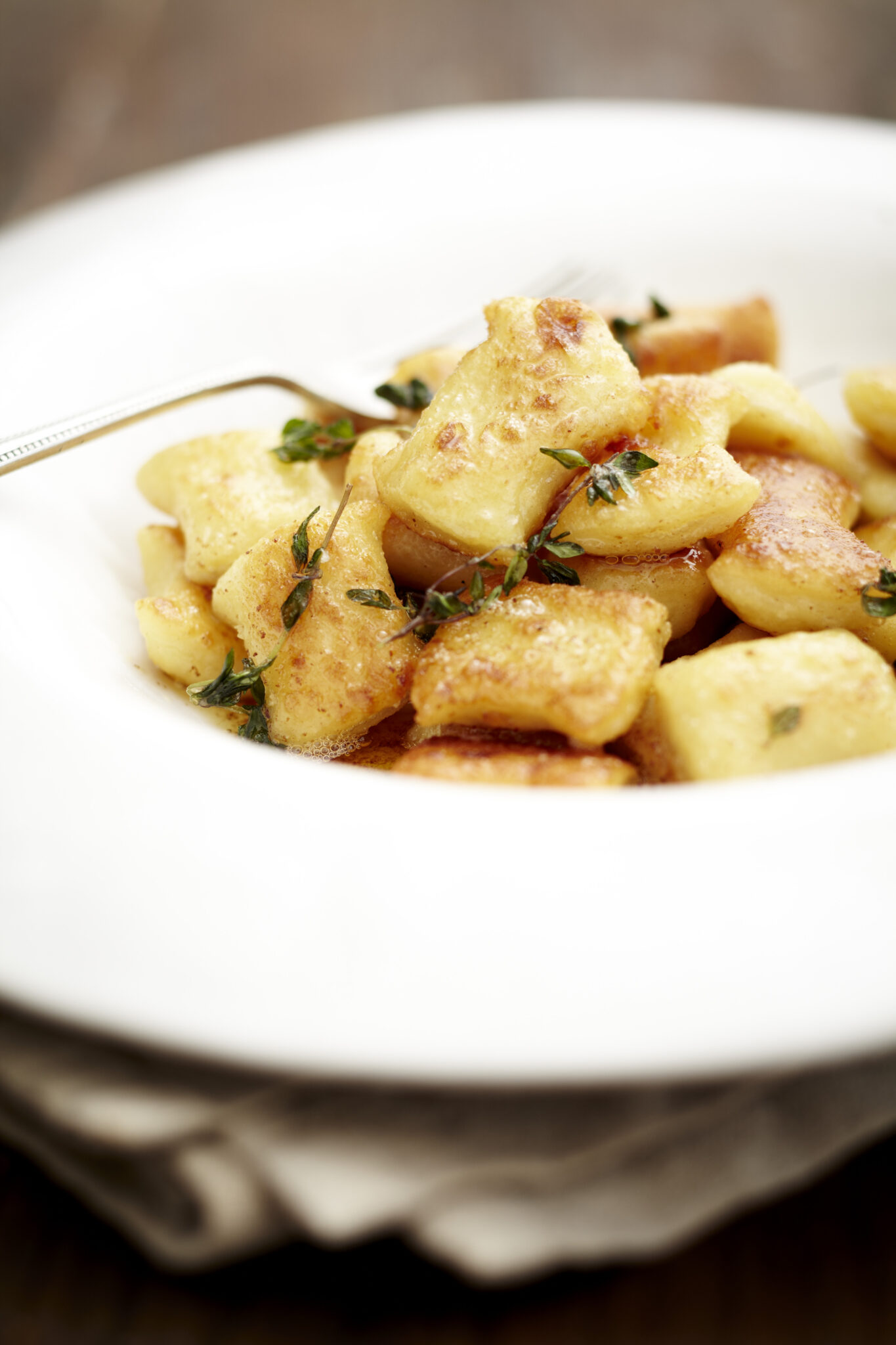 FRIED GNOCCHI IN BURNT THYME BUTTER - NOMU