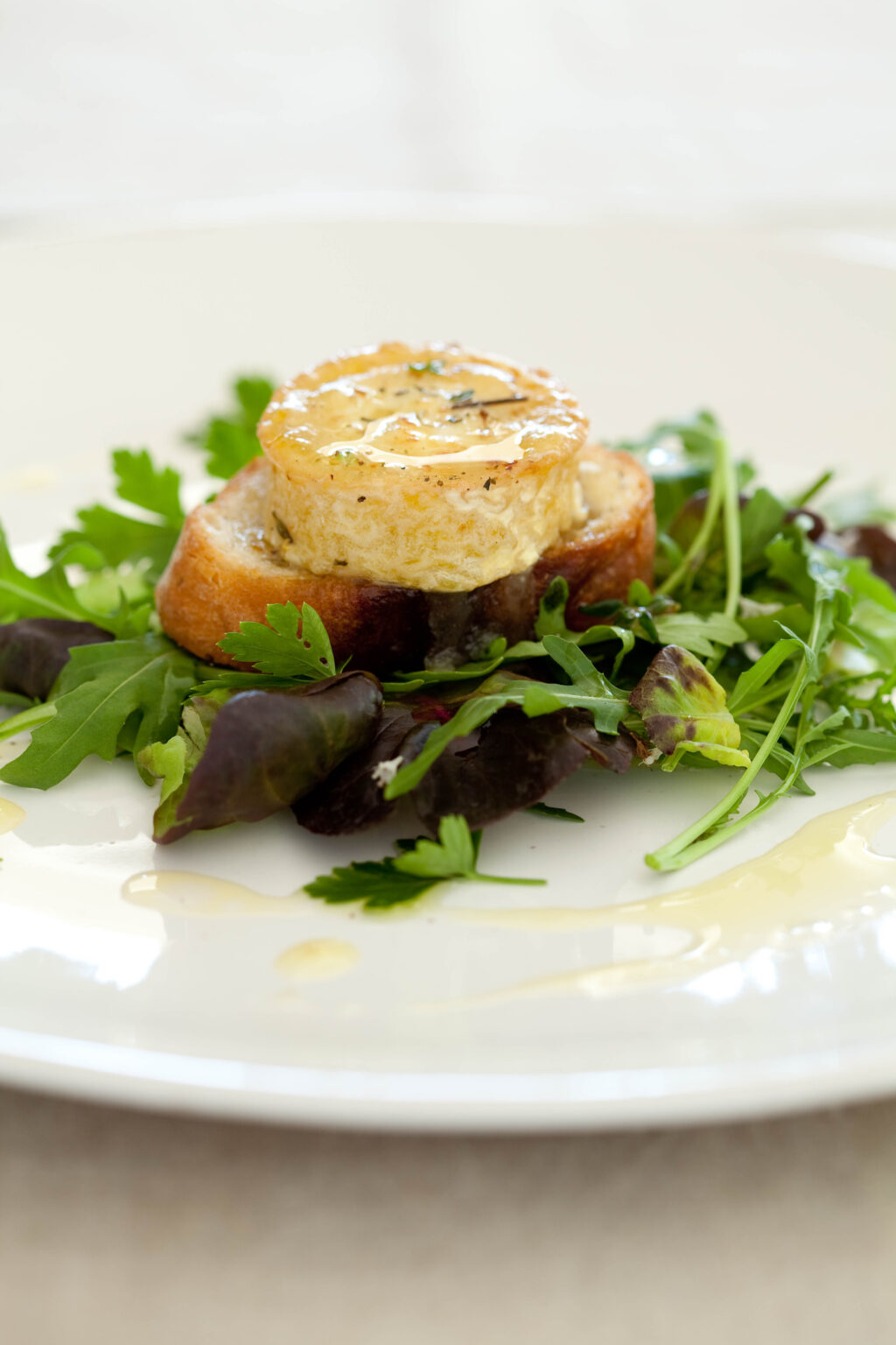 GRILLED MARINATED GOAT'S CHEESE SALAD - NOMU