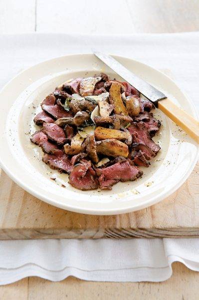 Seared fillet of ostrich with porcini mushrooms - NOMU